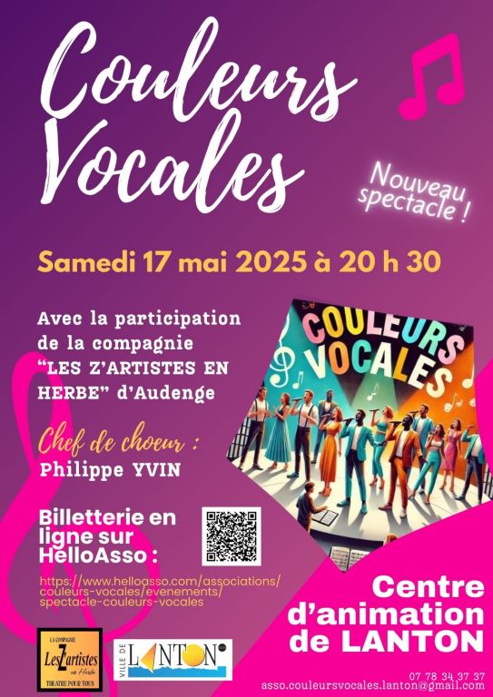 Nouveau spectacle Couleurs Vocales - La Corde Vocale